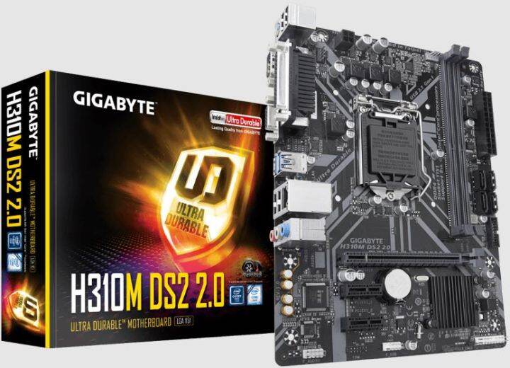 REFURBISHED GA-H310M-DS2-2.0 GIGABYTE INTEL H310 S1151 MATX MOTHERBOARD ...