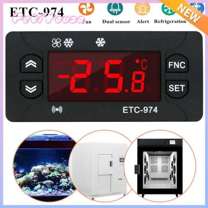 PETIYOUZA Mini Dual sensor Refrigerator 220V Thermostat Regulator ...