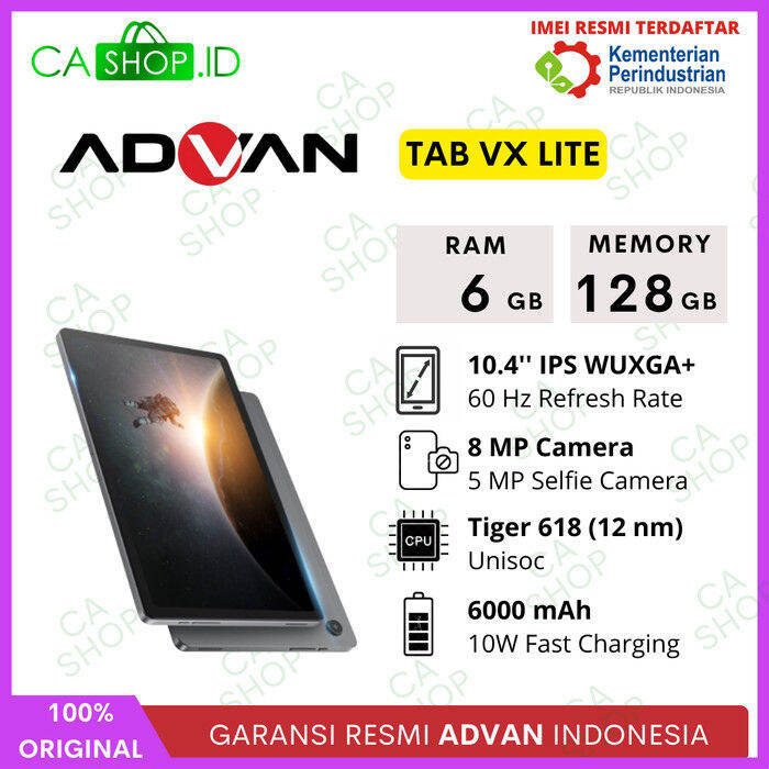 Advan Tab VX Lite - 6GB 128GB (6/128) Tablet New Ori Garansi Resmi ...