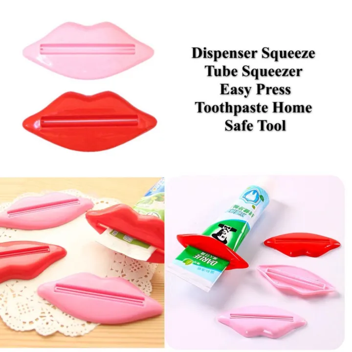 Squeeze Toothpaste Tube Dispenser Press Holder Extrude Bathroom Face ...