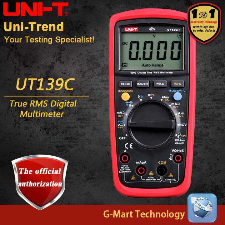 UNI-T UT139C/UT139S True RMS Digital Multimeter | Lazada