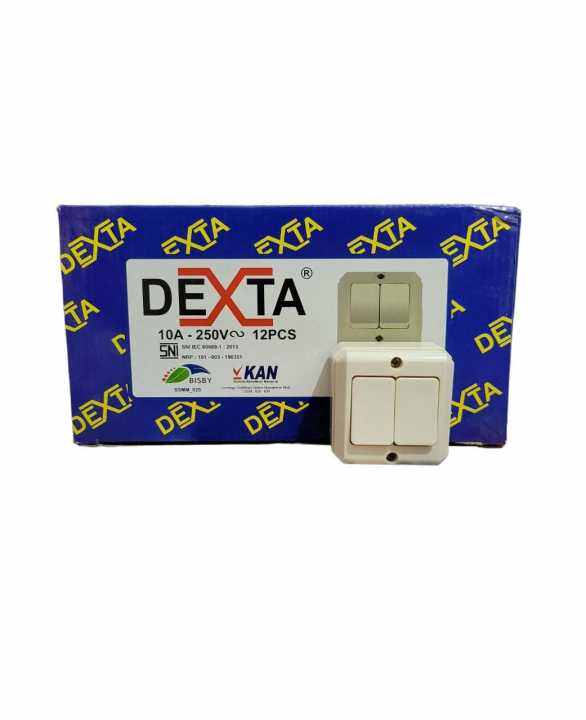 OB Saklar Seri Dexta Double Switch Outbow Dexta | Lazada Indonesia