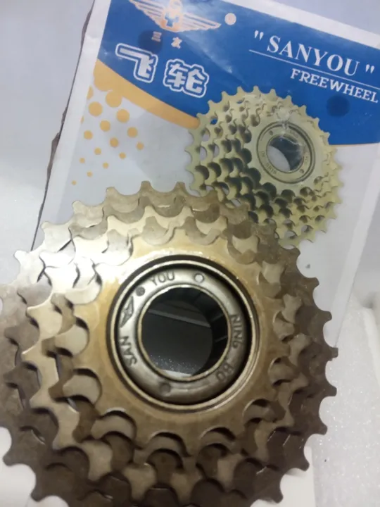 Bike Sprocket/Cogs 6speed freewheel thread type 13-28T SANYOU for MTB ...