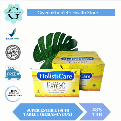 SUPER ESTER C ISI 48 TABLET (KEMASAN BOX) | Lazada Indonesia