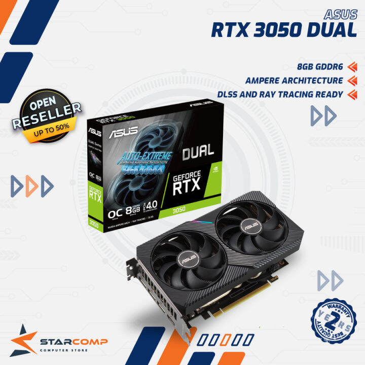 ASUS RTX 3050 DUAL GAMING OC 8GB DDR6 NVIDIA Geforce VGA ASUS RTX 3050 | Lazada Indonesia