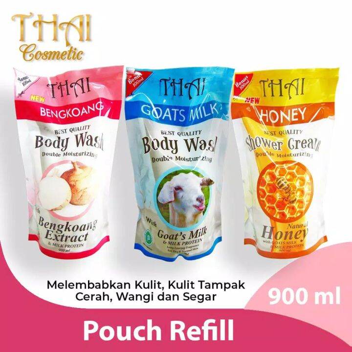 Thai Body Wash Reffil 900ml sabun mandi cair harum dan segar | Lazada ...