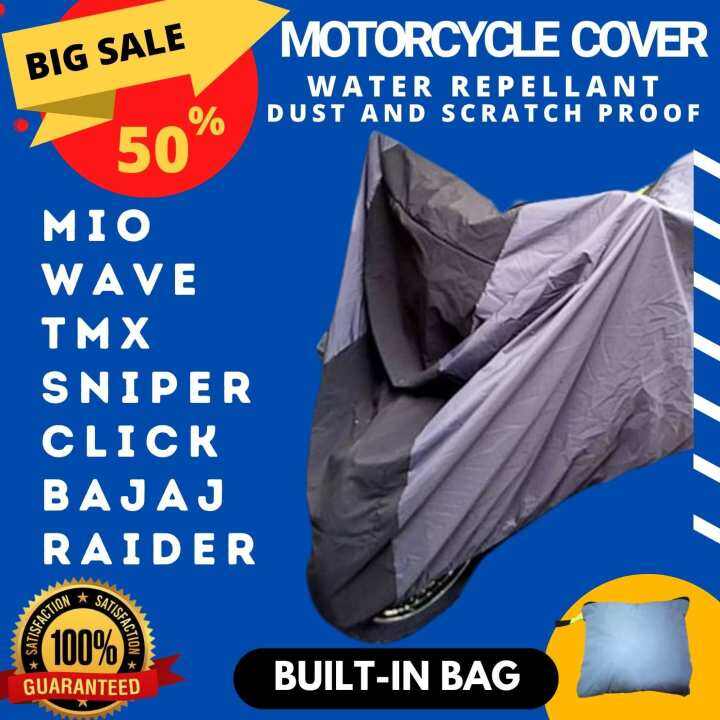MOTOR COVER MIO WAVE TMX SNIPER CLICK RAIDER ETC WITH WATER REPELLANT ...