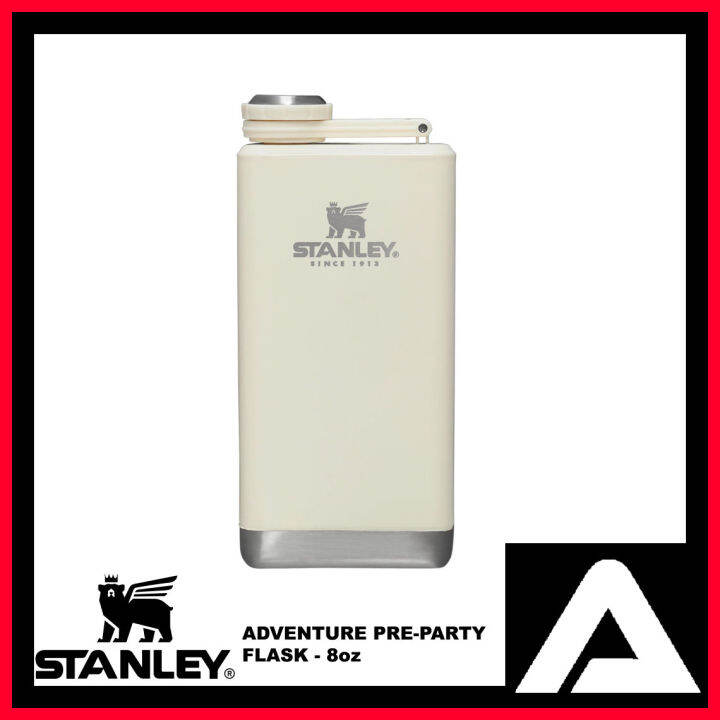 Stanley - Classic Pre-Party Flask 8oz - Cream Gloss - Liquor and Spirit ...