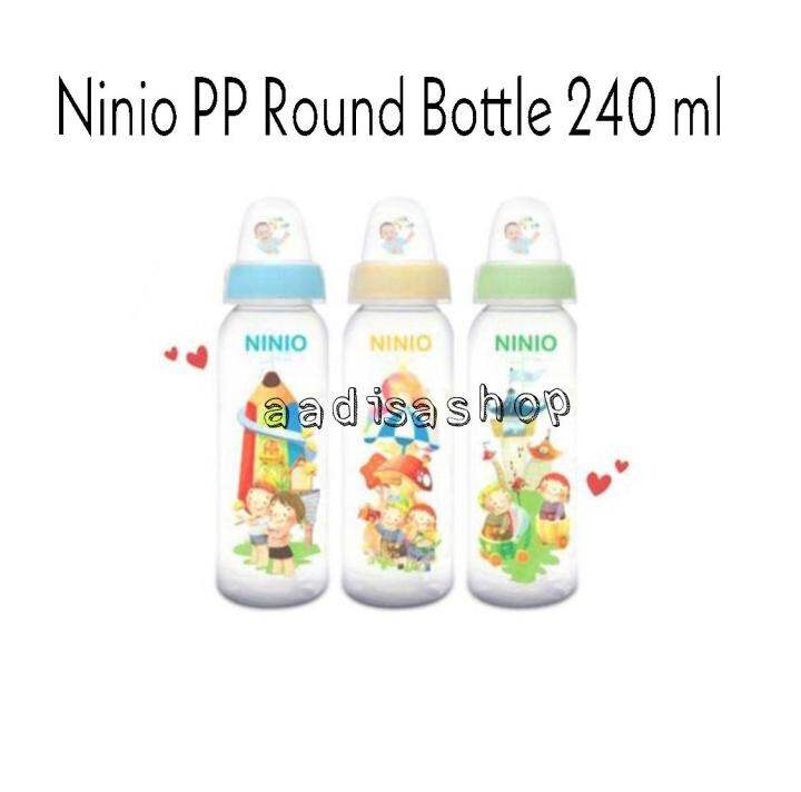 Ninio PP Round Bottle Botol Susu Asi Dot Bayi Anak 240ml BS | Lazada ...