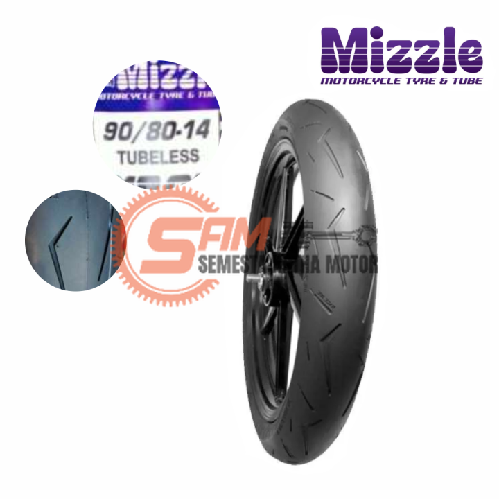 Ban Luar Mizzle 90/80-14 Ring 14 MR01 Tubeless Soft Racing Compound ...
