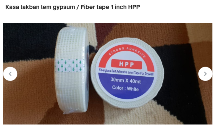 Lem Kasa Gypsum Perekat 30MM X 40MTR HPP | Lazada Indonesia