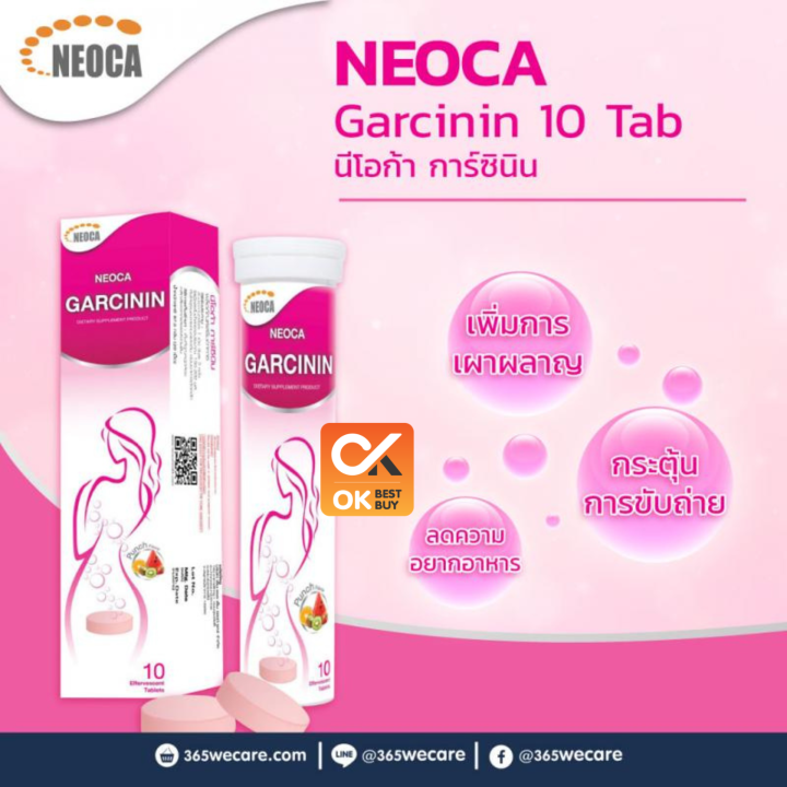 นีโอก้า การ์ซินิน บรรจุ 10 เม็ด สารสกัดจาก ส้มแขก Neoca Garcinin (วัน ...