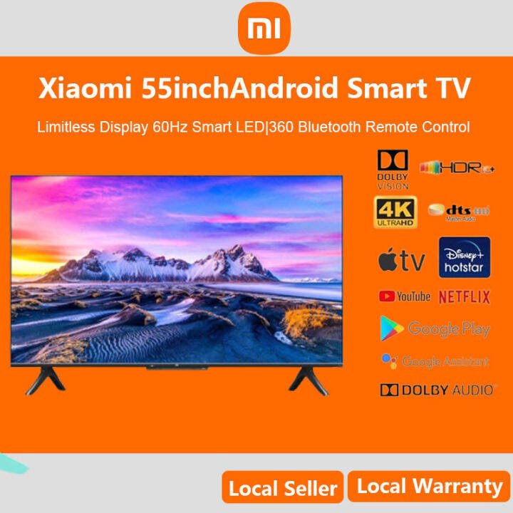 Xiaomi 55 Inch Mi TV 4K Ultra HD Android TV Home TV Bluetooth 5.0 ...