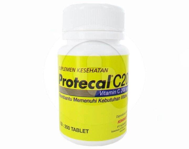 PROTECAL C200 Vitamin C 200mg ISI 200 TABLET | Suplemen Kesehatan ...