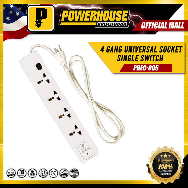 POWERHOUSE Electric Extension Cord with Single Switch and Overload ...