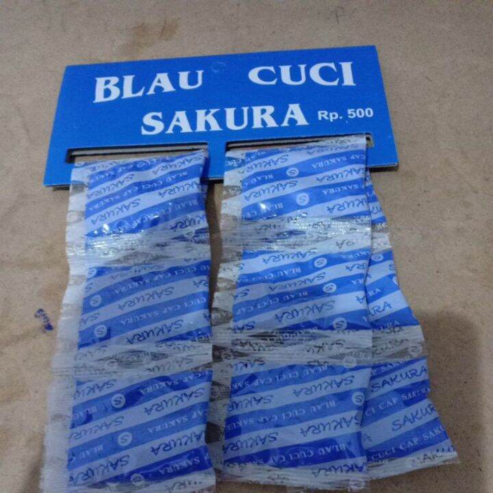 Blau Cuci SAKURA 1 Lembar 2 Renceng Isi 12 Sachet | Lazada Indonesia