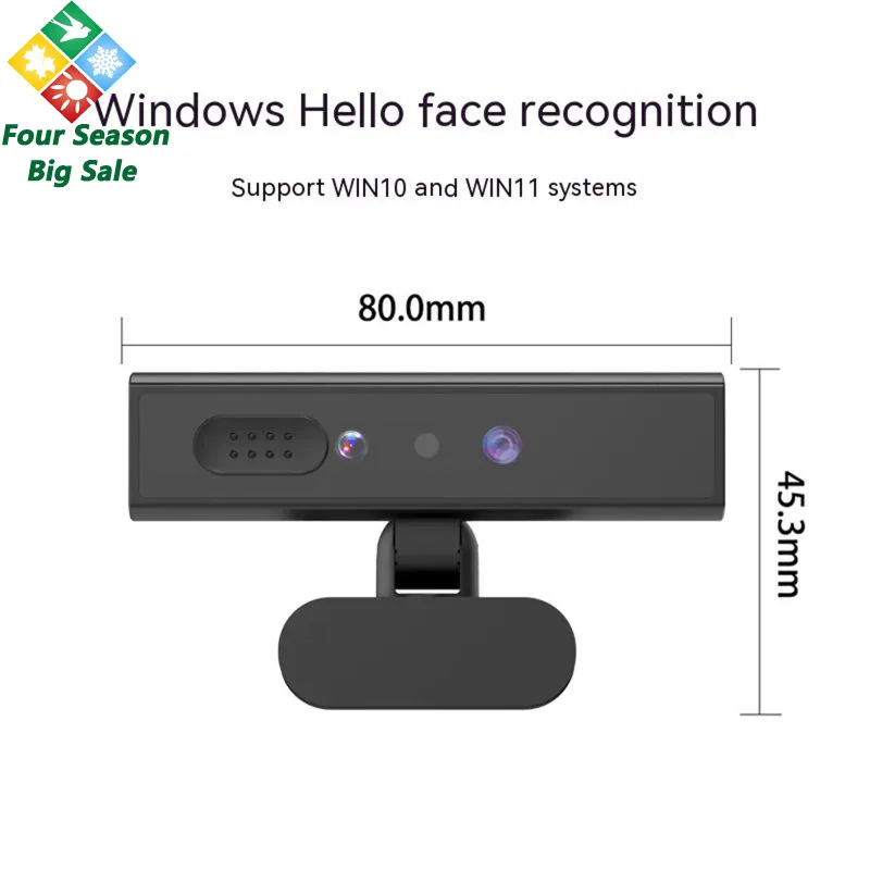 Face Recognition Webcam Windows Hello Unlock 1080p Video Call Camera ...