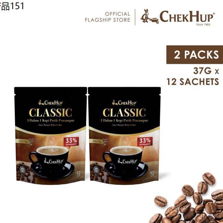 coffee ♠Chek Hup 3 in 1 Classic White Coffee (37g x 12's) Bundle of 2 ...