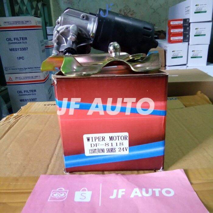 WIPER MOTOR DINAMO NHK DYNA 125HT RINO SAURUS 24V DF-8118 100% ORI ...