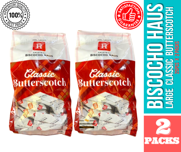 ORIGINAL BISCOCHO HAUS ILOILO Large Pack Butterscotch 25pcs (2 PACKS ...