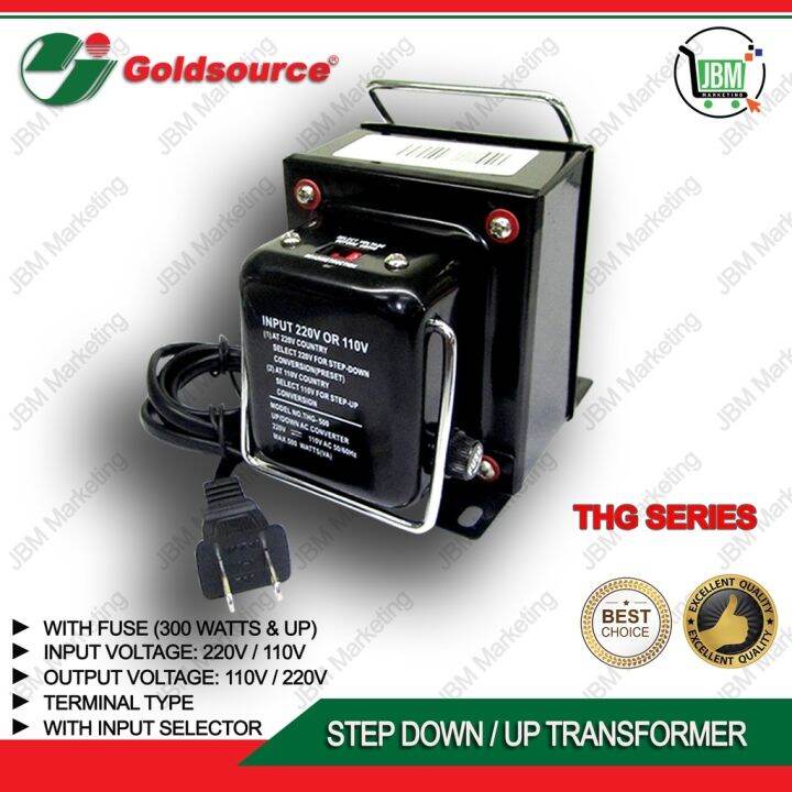 【COD】 Goldsource Transformer Step-Up/Step-Down 110V/220V Manual Switch ...