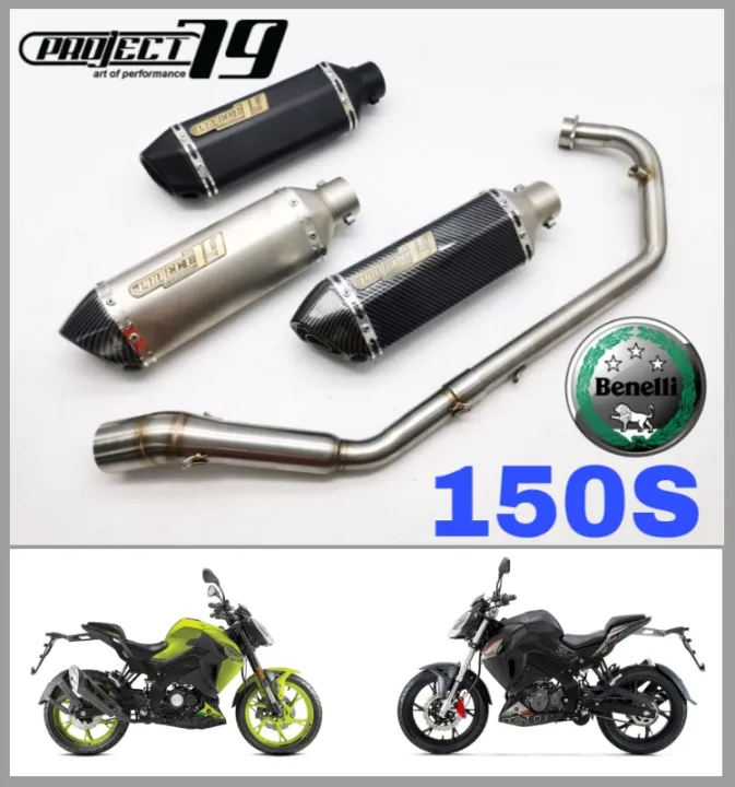 Project79 Exhaust Benelli 150S Ekzos Tabung Power Boom Muffler Full System 150S Stainless Steel ...