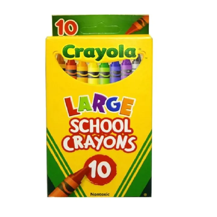 Crayola Large School Crayons 10 Colors | Lazada PH