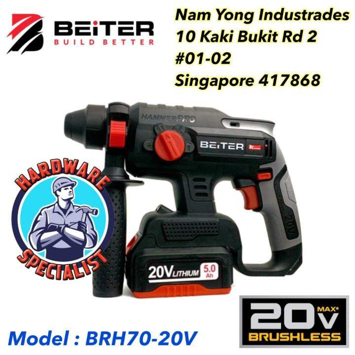 Beiter 20V Max Brushless Rotary Hammer Drill BRH70-20V | Lazada Singapore