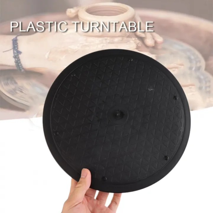 Heavy Duty Table Mat Display Stand Swivel Rotate Wheel Kitchen Rotary ...