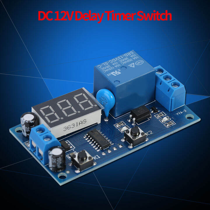 Dc 12v Infinite Cycle Delay Timing Timer Relay On Off Switch Loop