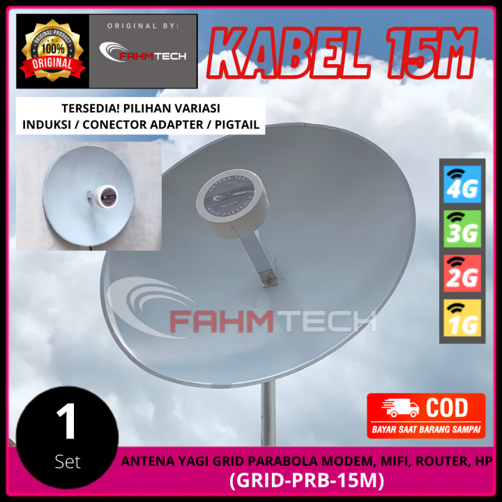 Antena Yagi Grid Parabola Modem, Mifi, Router, HP 4G - FAHM TECH (GRID ...