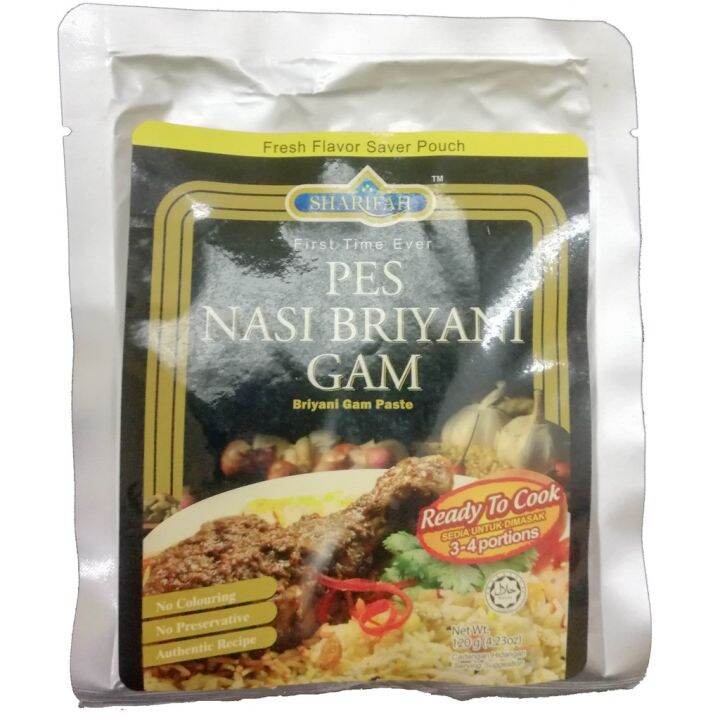 Halal Sharifah Food Pes Nasi Briyani Gam Food Ready To Eat | Lazada