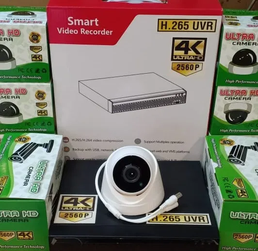 Paket cctv 4K 4 channel 1 kamera 5mp ultra hd 2560p Hybird murni 5mp hardisk 500gb | Lazada ...