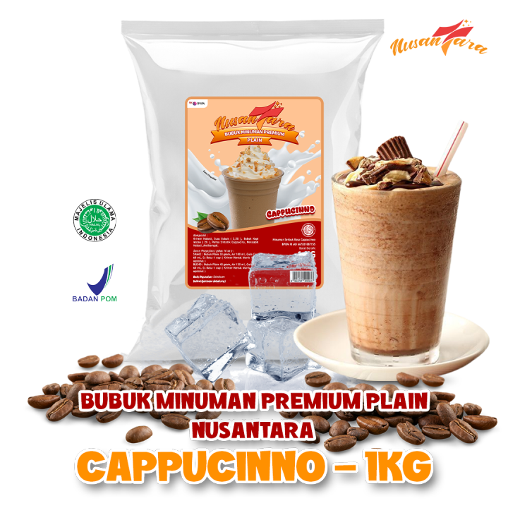 OMURA POWDER Bubuk Minuman Premium Plain Tanpa Gula Rasa Cappuccino ...