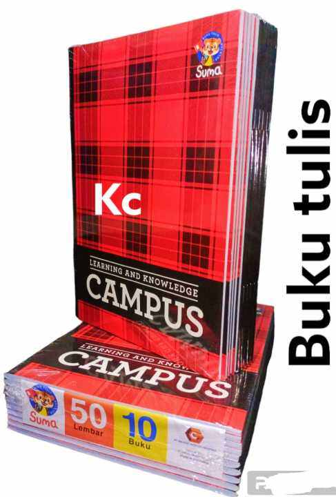 KHECE-BUKU TULIS CAMPUS BOXY BESAR SUMA 50 LEMBAR 1 PACK 10 BUKU ...