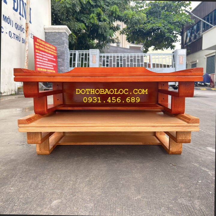 Bàn thờ treo tường gỗ sồi nhiều kích cỡ 2 màu Đỏ và Vàng | Lazada.vn