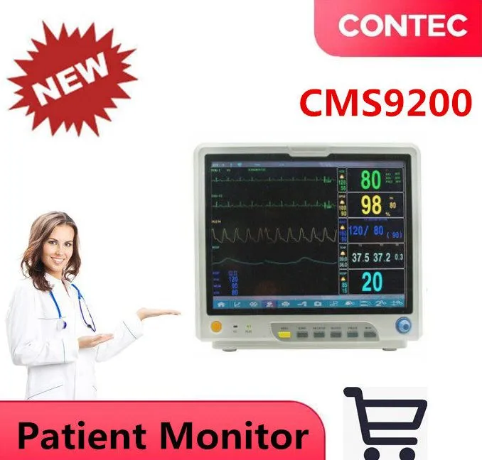 CONTEC สัญญาณชีพ Patient Monitor 6พารามิเตอร์ ECG NIBP SPO2 RESP TEMP ...