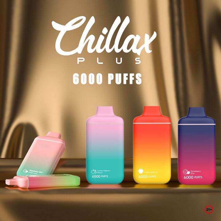 hot CHILLAX PLUS 6000P Dispo Pod 500mAh Battery Authentic Menthol ...