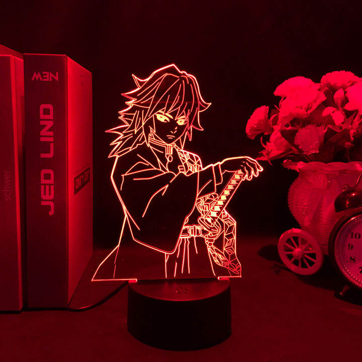 Led Light Anime Demon Slayer Giyu Tomioka for Child Bedroom Decor ...