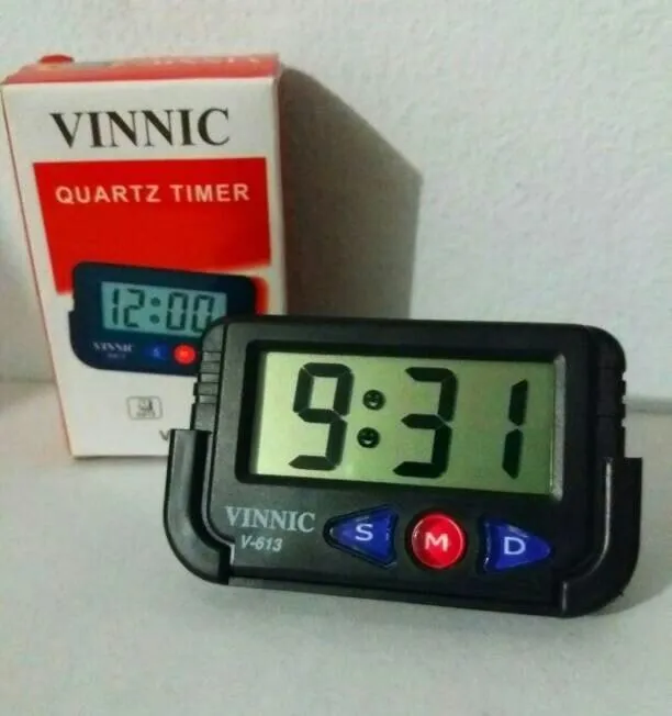 Jam digital mobil vinnic 613 jam dashboard jam sepeda motor | Lazada ...