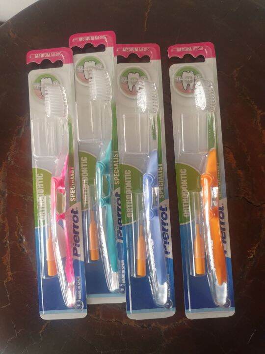 Pierrot Orthodontic Toothbrush with Free Interdental Toothbrush (1 pc ...