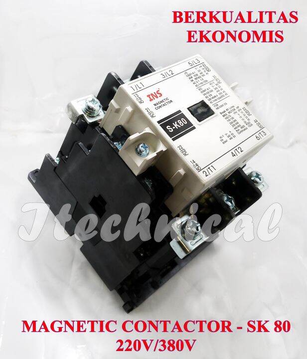 MAGNETIC CONTACTOR SK-80 220V 380V - AC KONTAKTOR SK 80 220 VAC 380 VAC ...