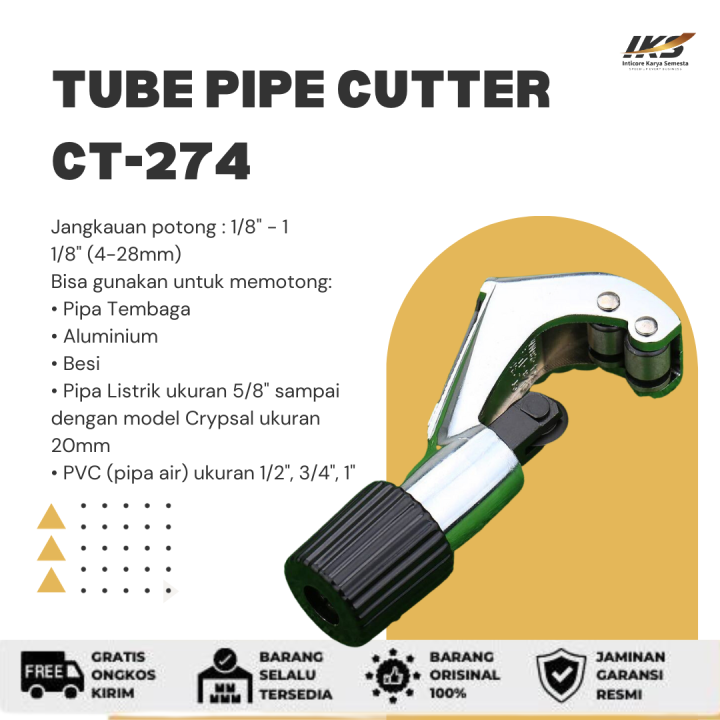 Tube Pipe Round Cutter CT-274 Alat Pemotong Kabel Optik Pipa Tembaga AC ...
