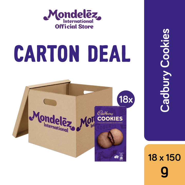 [Carton Deal] Cadbury Cookies 150g x 18 | Lazada
