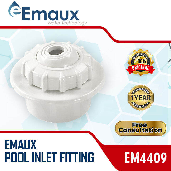 Inlet Fitting Emaux EM4408 Warna Putih / Inlet Fitting Kolam Renang ...