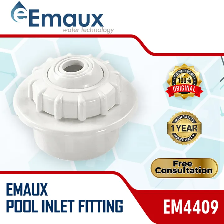 Inlet Fitting Emaux EM4408 Warna Putih / Inlet Fitting Kolam Renang ...