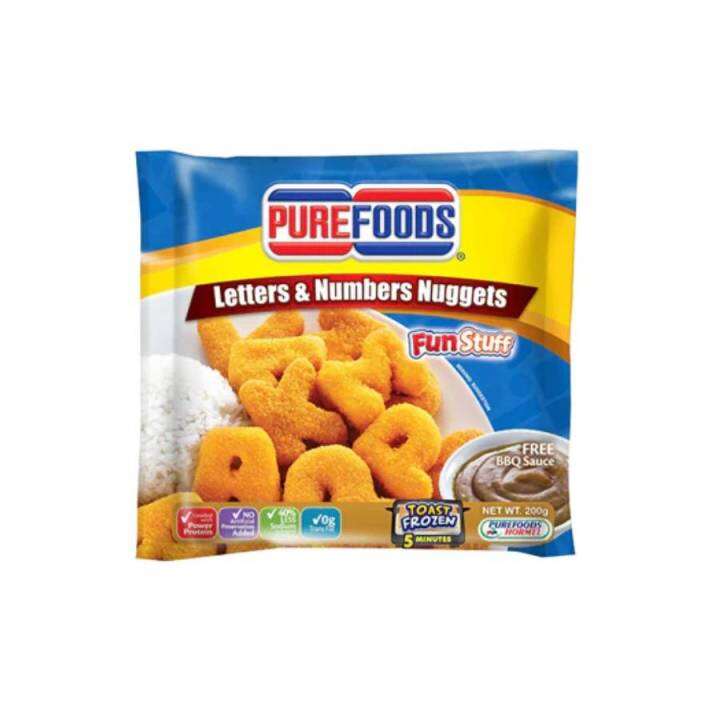 Purefoods Letters & Numbers Chicken Nuggets (200g) | Lazada PH