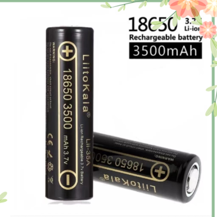 2PCs liitokala 18650 3500mAh 3.7V Original Rechargeable Battery Li-ion ...
