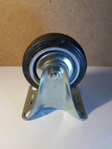 Roda karet 5 inch statis merk triple S / Roda troli 5'' mati 100 kg ...