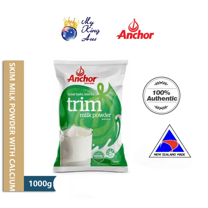 Anchor Trim Powder 1kg 99.8% fat free Skim Milk Poder (100%) My King ...